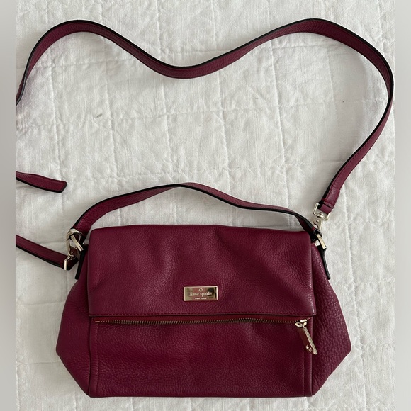 kate spade | Bags | Kate Spade Maroon Leather Purse | Poshmark